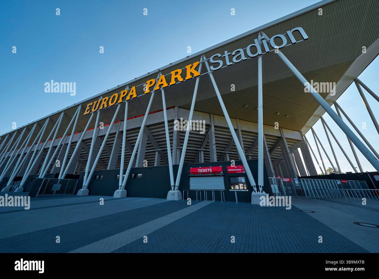 View on Europa Park stadium - the official arena of FC Freiburg Stock ...