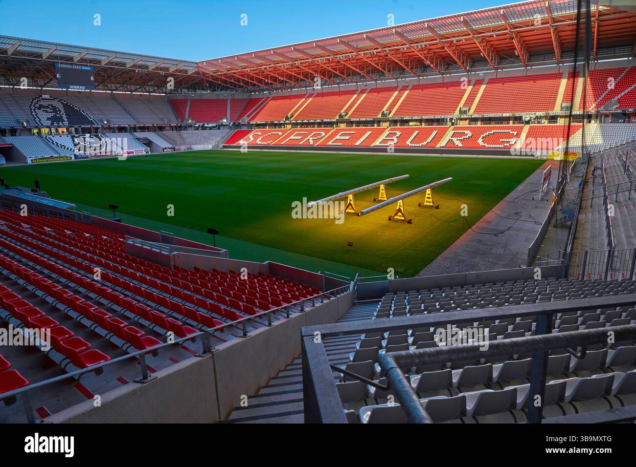 Pitch view on Europa Park stadium - the official arena of FC Freiburg ...