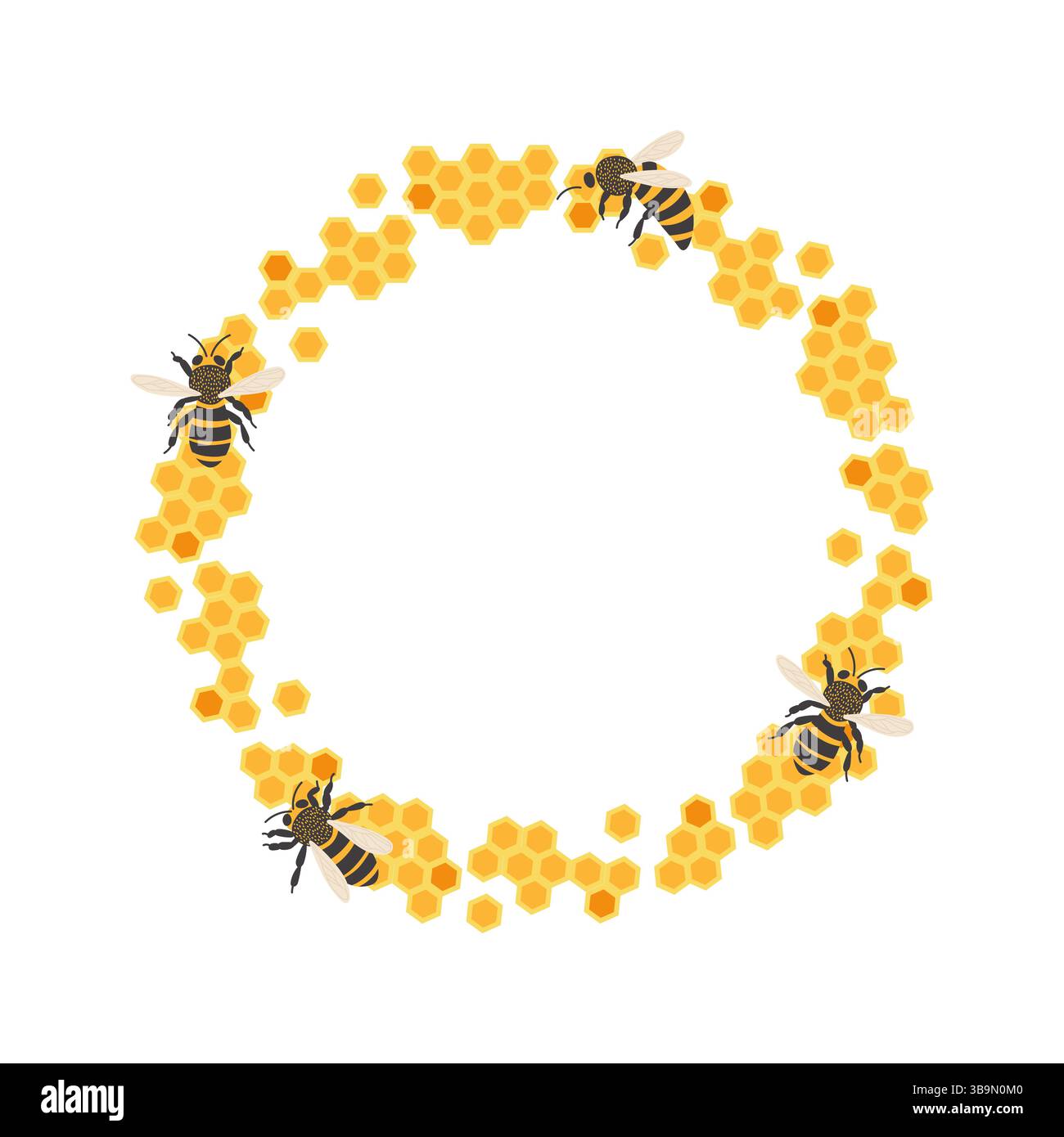 Hexagonal patterns in nature Cut Out Stock Images & Pictures - Alamy