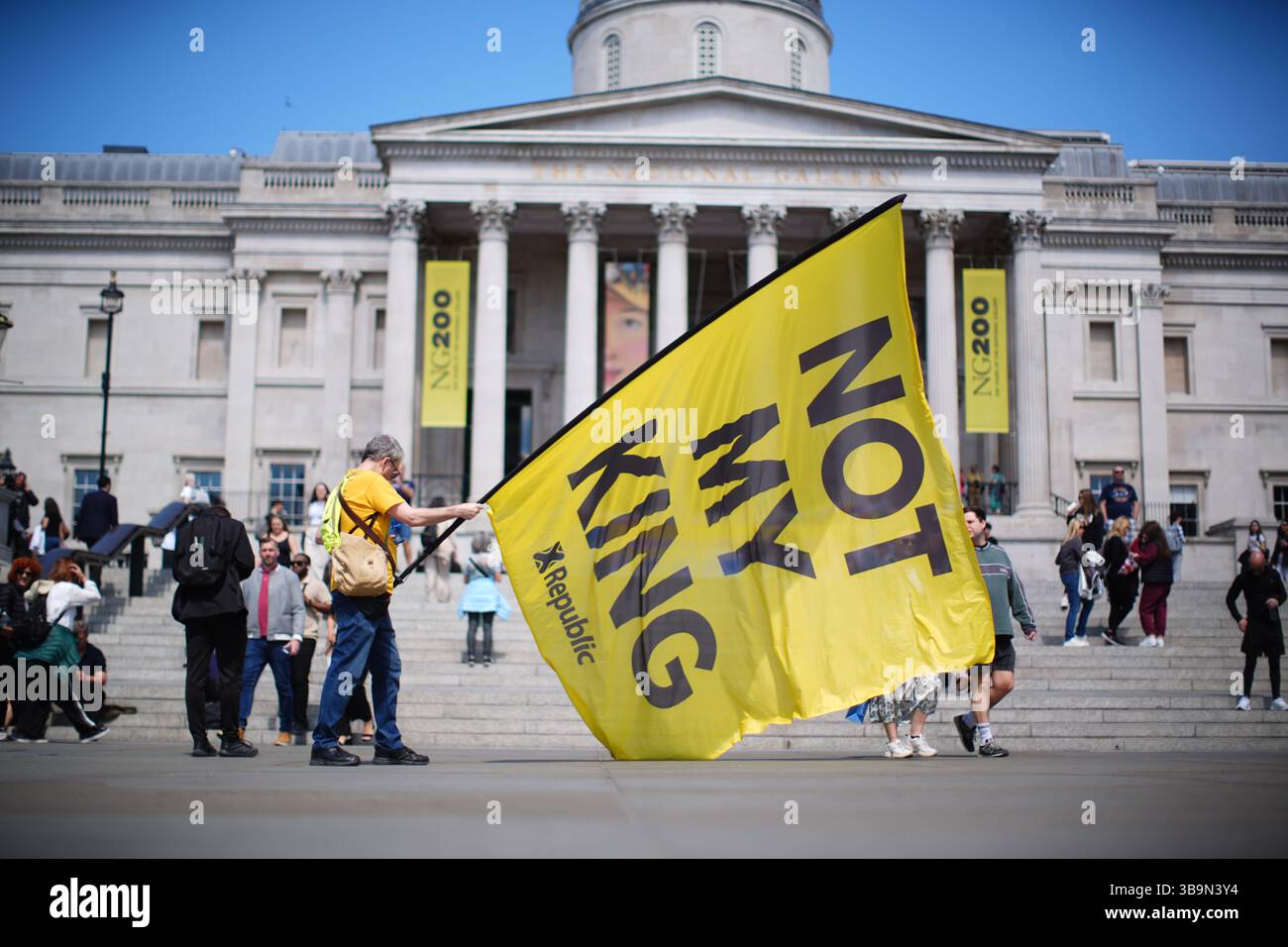 Republic stage anti monarchy protest hi-res stock photography and ...