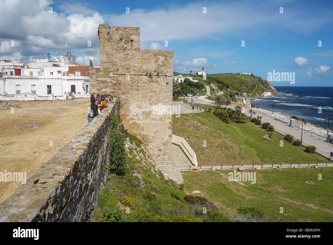 Tarifa Spain, Ancient city walls of Tarifa. Andalusia, Spain Stock ...