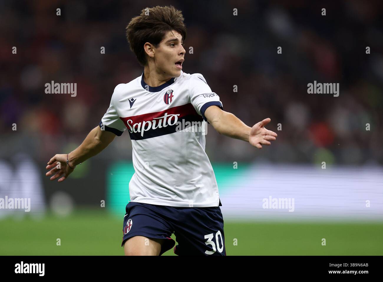 Milano, Italy. 09th May, 2025. Benjamin Dominguez of Bologna Fc ...