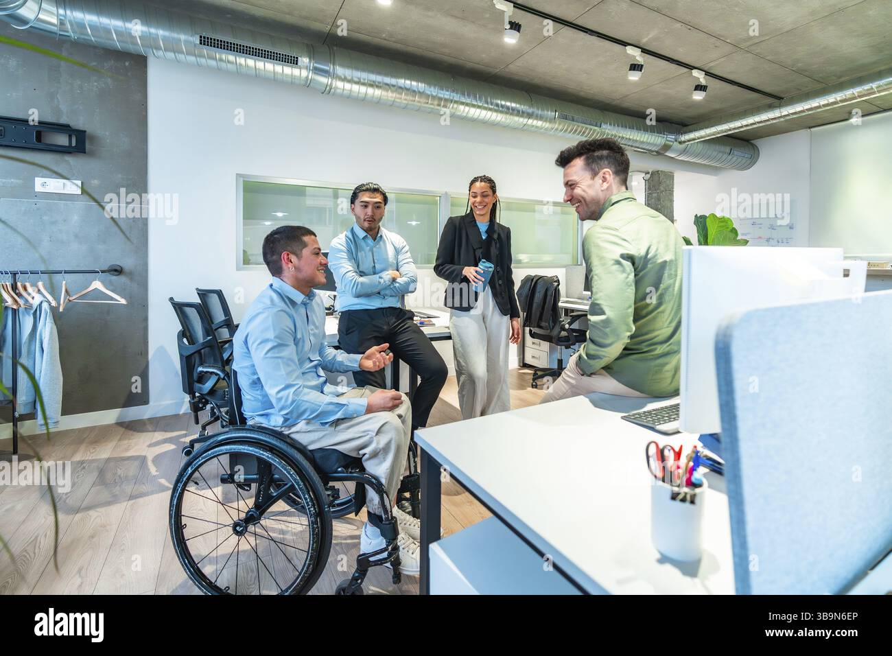 Business colleagues engaging in a productive discussion, showcasing ...