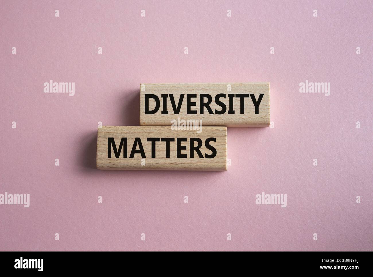 Diversity matters symbol. Wooden blocks with words Diversity matters ...