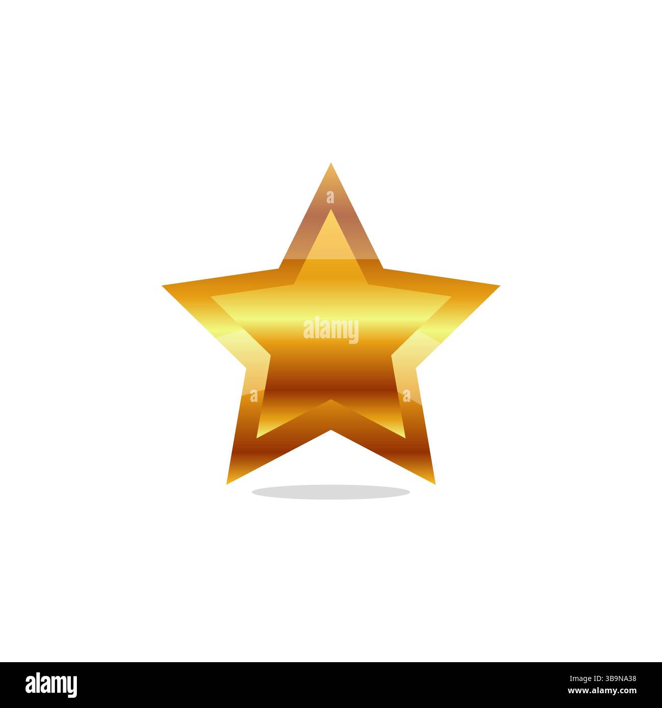 shiny golden star vector glossy gold star isolated on white Stock Vector Image & Art - Alamy