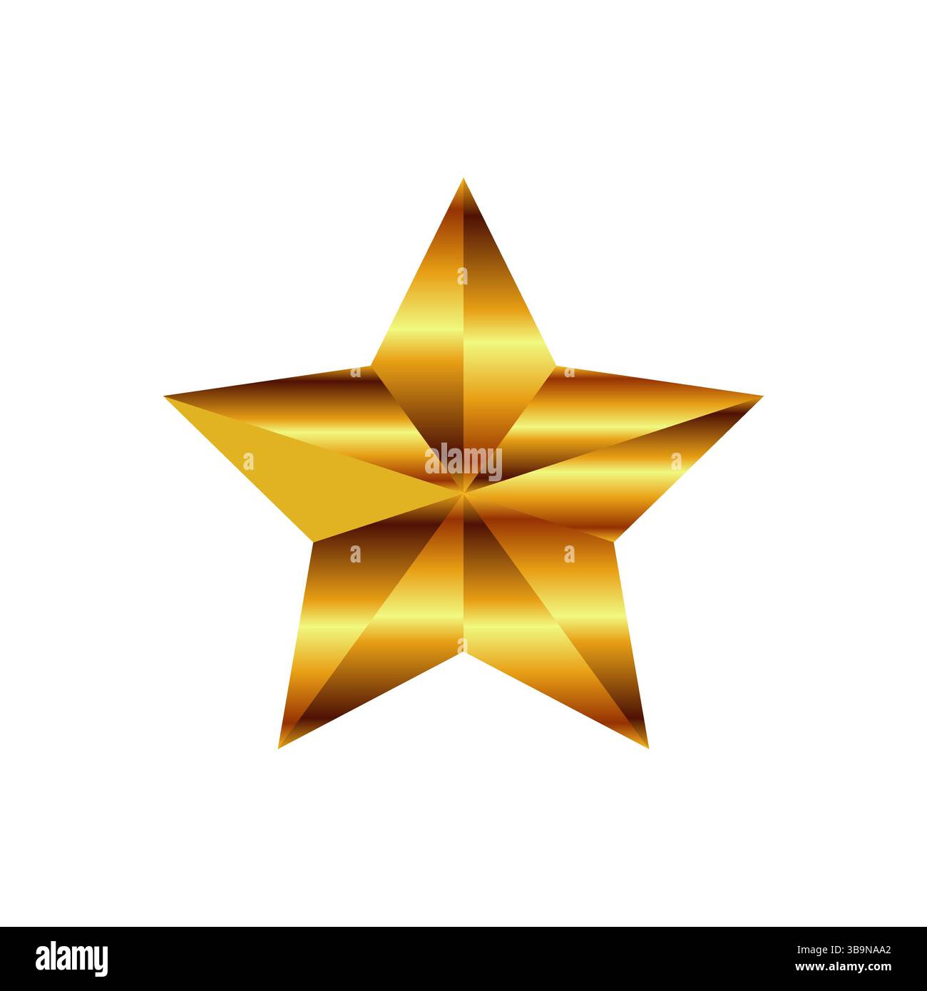 glossy golden star vector 3d gold star isolated Stock Vector Image & Art - Alamy