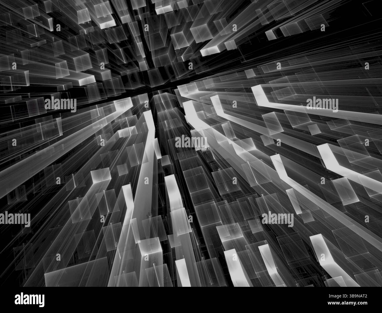 Dark blue technology background - abstract computer-generated image ...