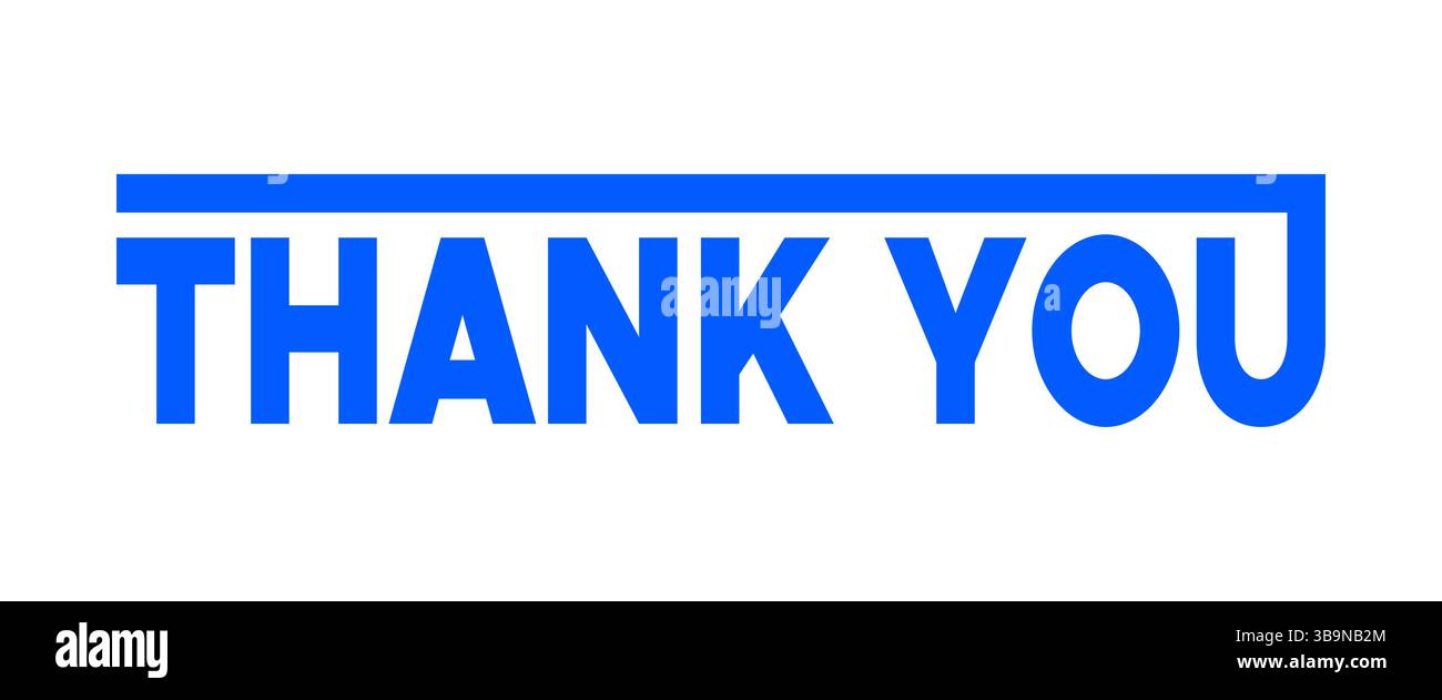 thank you blue letters vector design isolated Stock Vector Image & Art ...