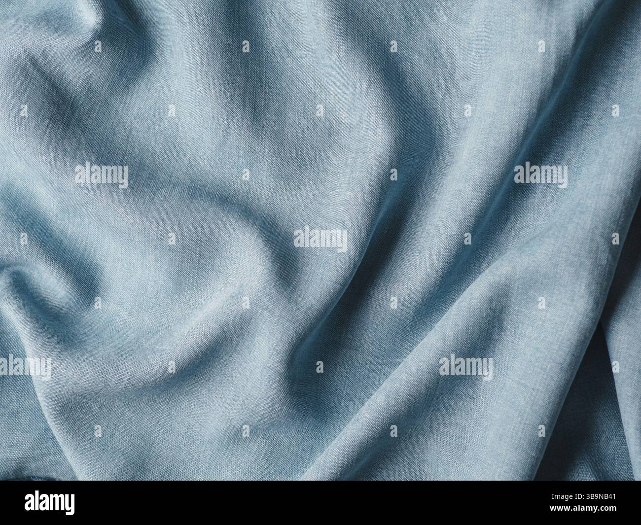 Modern soft jeans blouse texture close up. Lyocell or tencel pattern ...