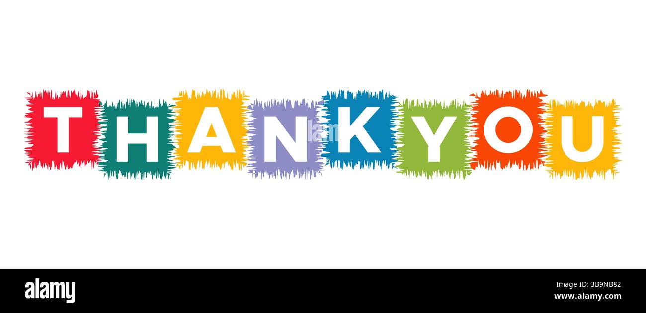 thank you letters colorful cubes vector design Stock Vector Image & Art ...