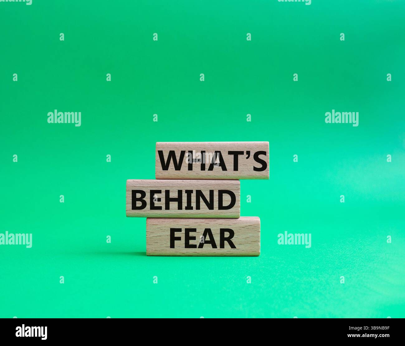 What's behind fear symbol. Concept words What's behind fear on wooden ...