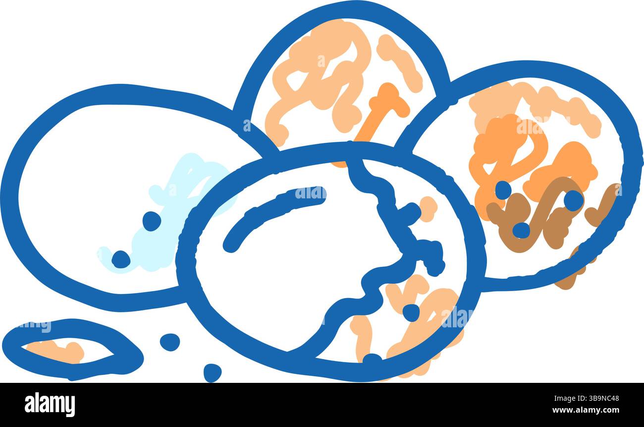 egg chicken shell icon doodle illustration Stock Vector Image & Art - Alamy