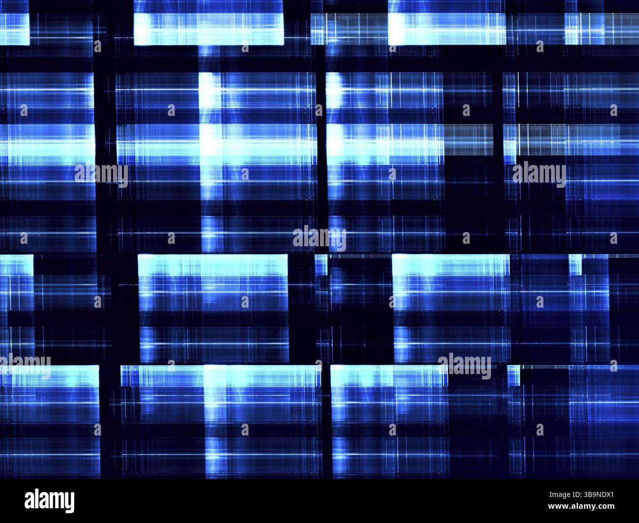 Technology background - grid with glowing in dark cells. Abstract ...