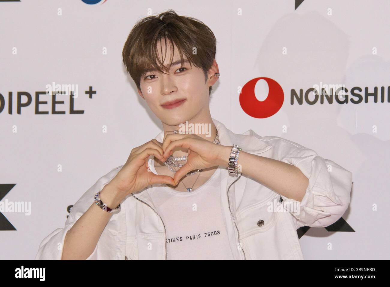 Chiba, Japan. 10th May, 2025. South Korean singer Sung Han-Bin poses ...