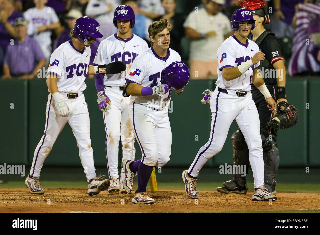 May 9, 2025: Texas Christian University's outfielder Sawyer Strosnider ...