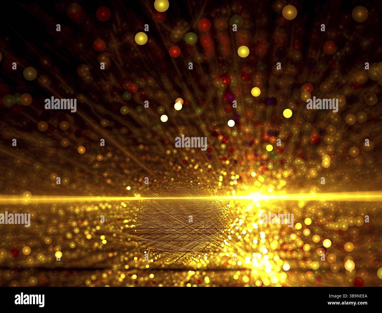 Abstract golden background - computer-generated image with copy space ...
