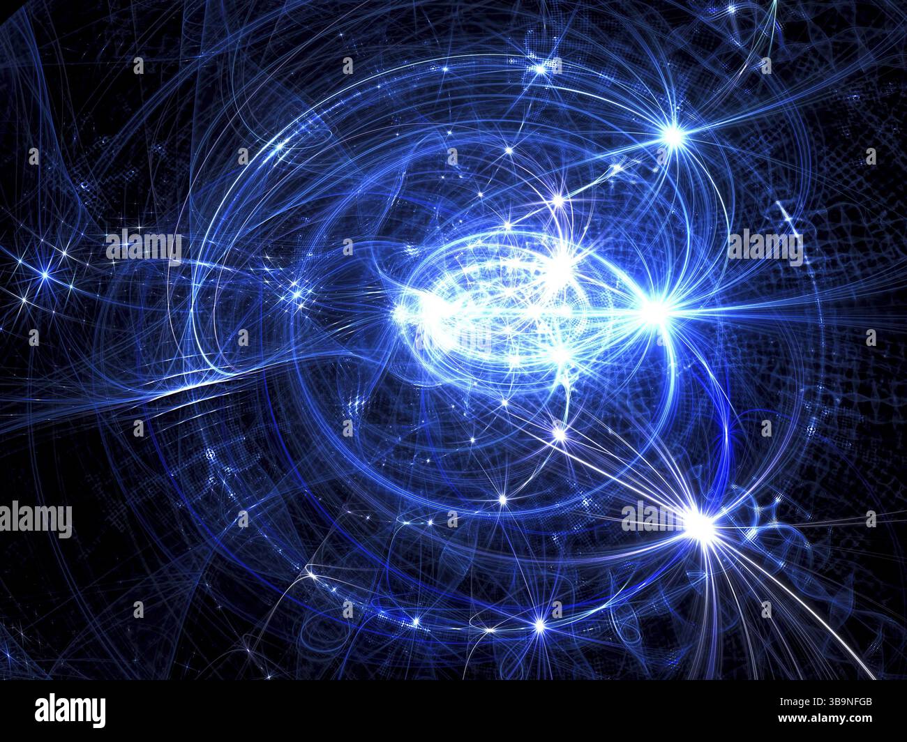 Abstract technology background - computer-generated image. Fractal art ...