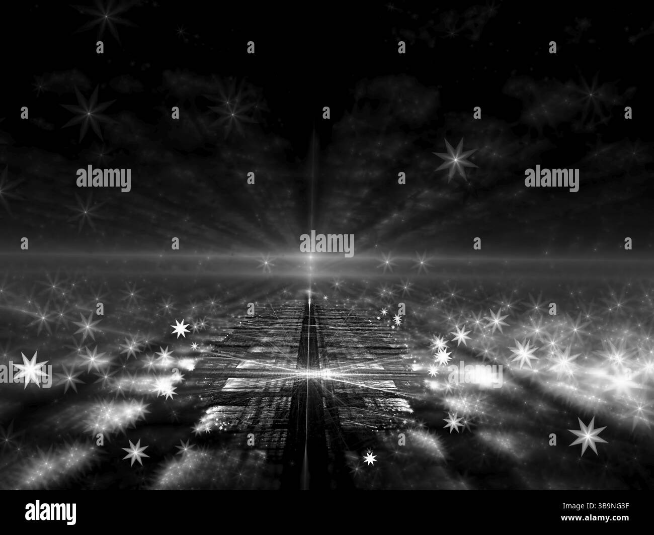 Monochrome blurred background - abstract computer-generated image ...