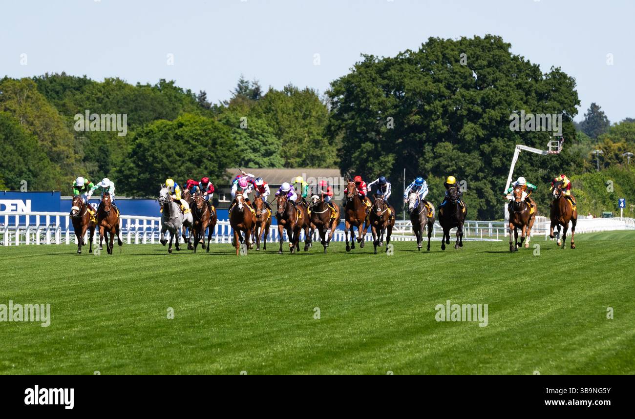 Ascot, UK, Saturday 10th May 2025; Hickory and jockey Saffie Osborne ...