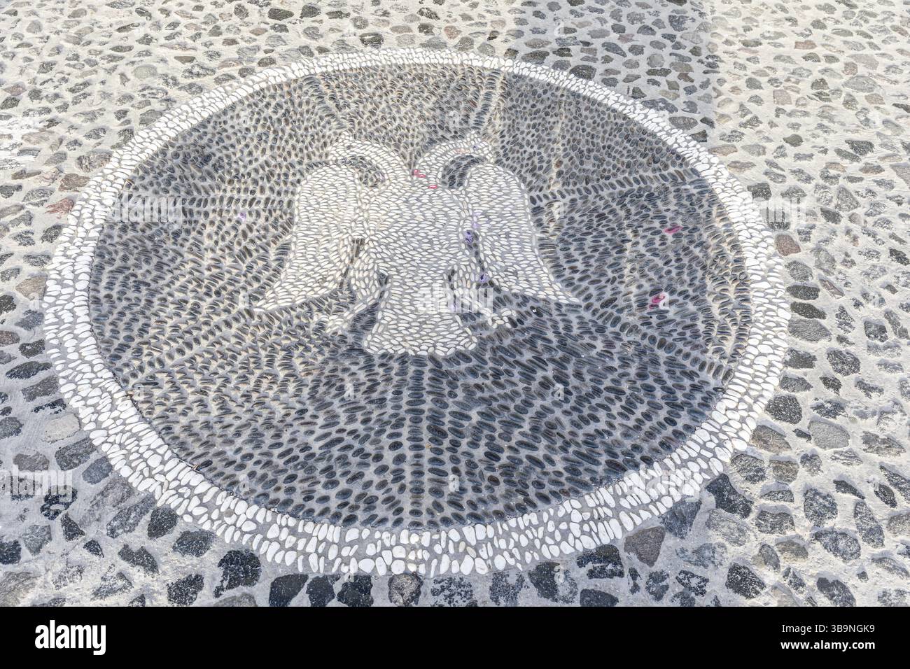 Santorini badge hi-res stock photography and images - Alamy