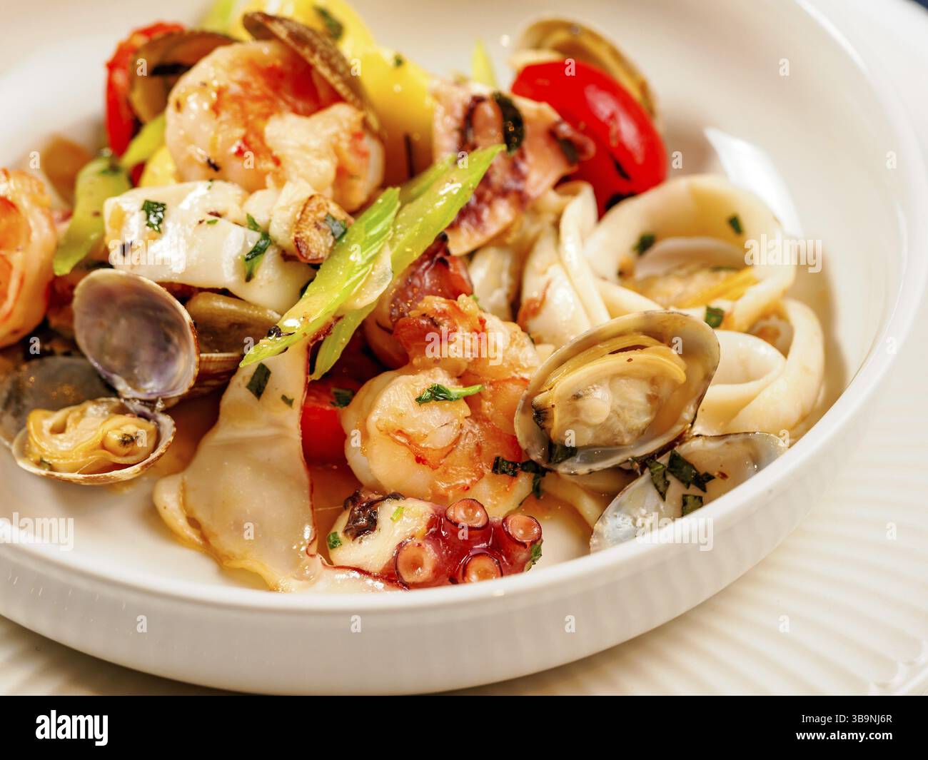 Delicious seafood platter as healthy eating and catering concept. Tasty ...