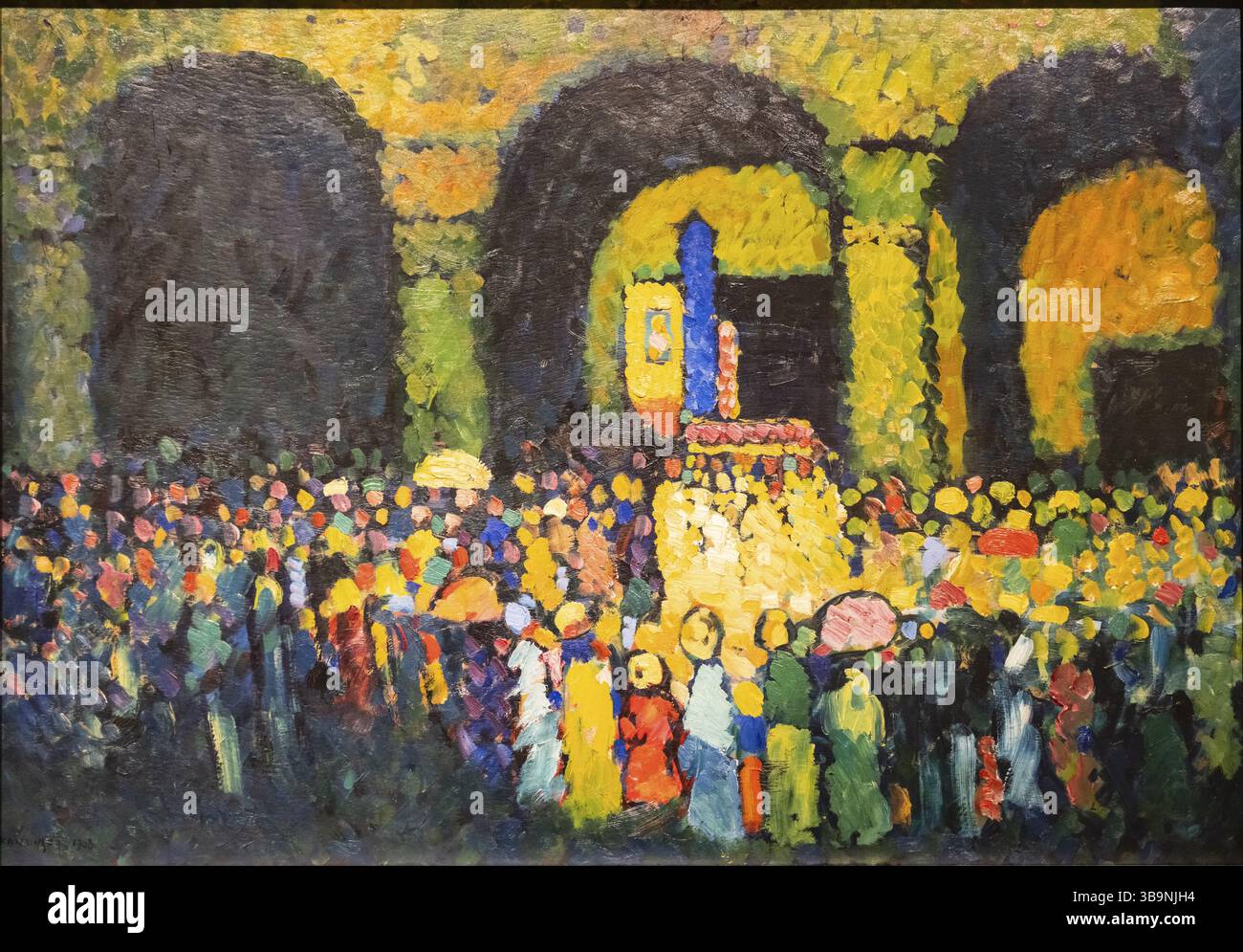 Wassily Kandinsky, The Ludwigskirche in Munich, 1908, oil on canvas ...