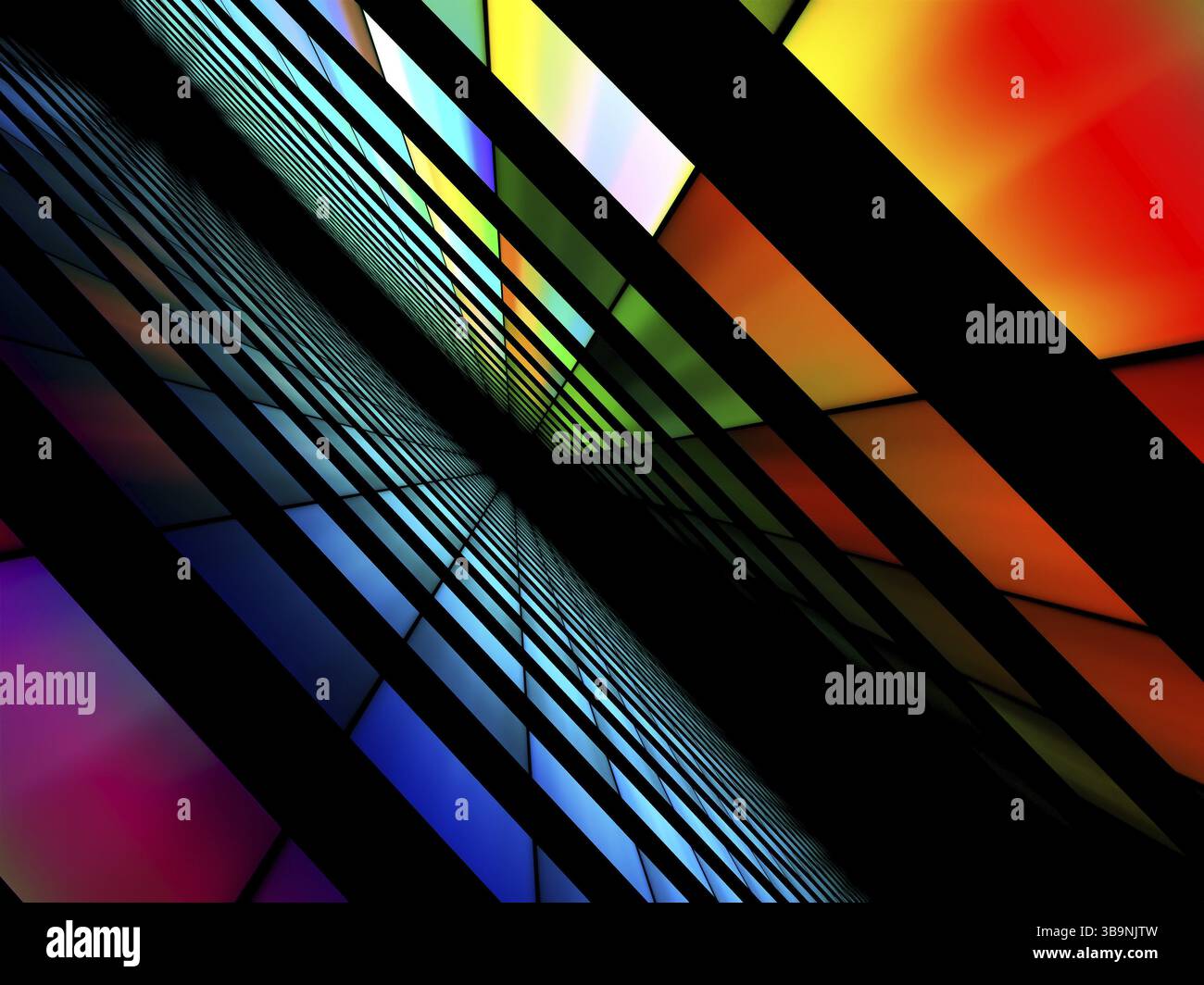 Abstract colorful diagonal background - computer-generated 3d ...