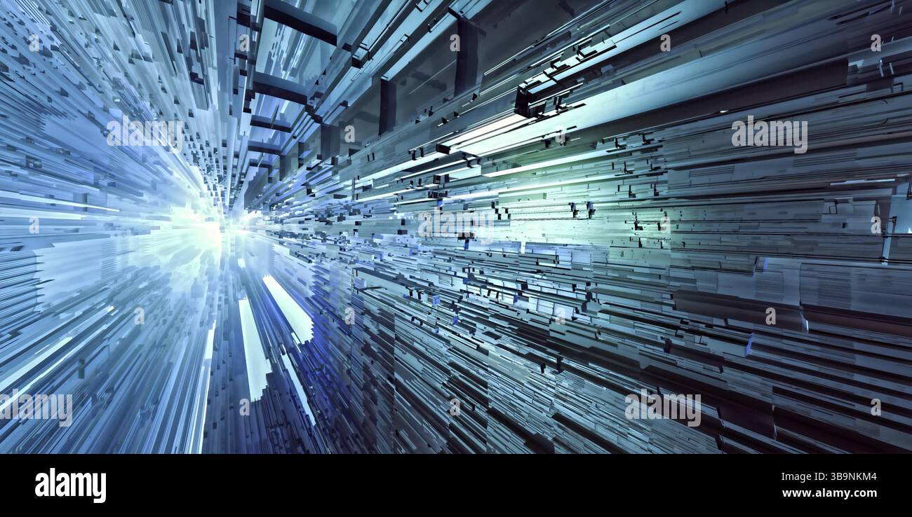 Abstract tech background - digitally generated image. 3D render ...