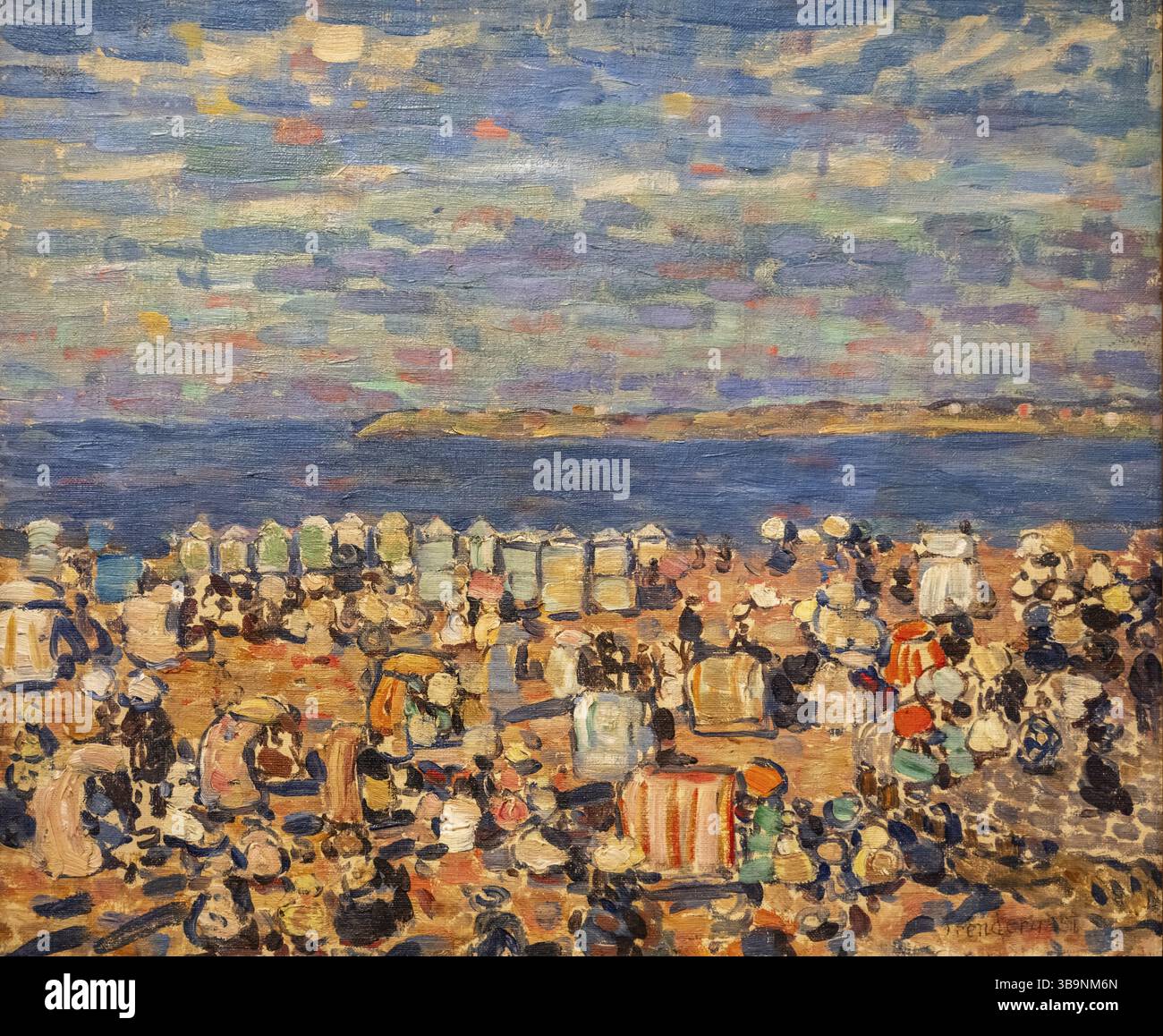 Maurice Brazil Prendergast, Beach at St. Malo, 1907, oil on canvas ...