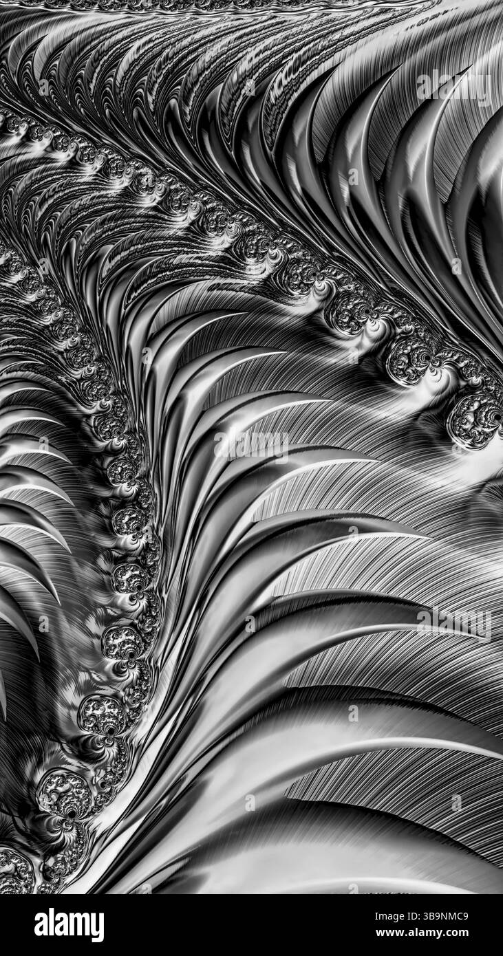 Abstract fractal background - computer-generated image. Digital art ...