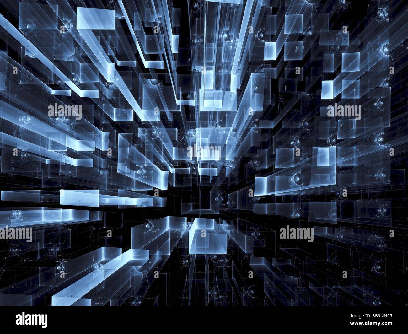 Dark blue technology background. Abstract computer-generated image ...