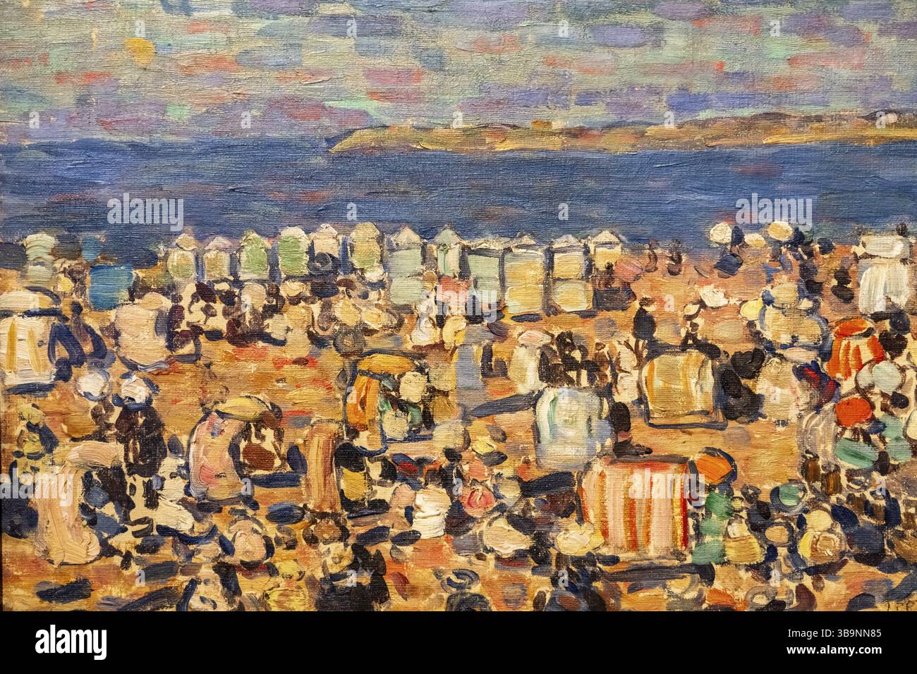 Maurice Brazil Prendergast, Beach at St. Malo, 1907, oil on canvas ...