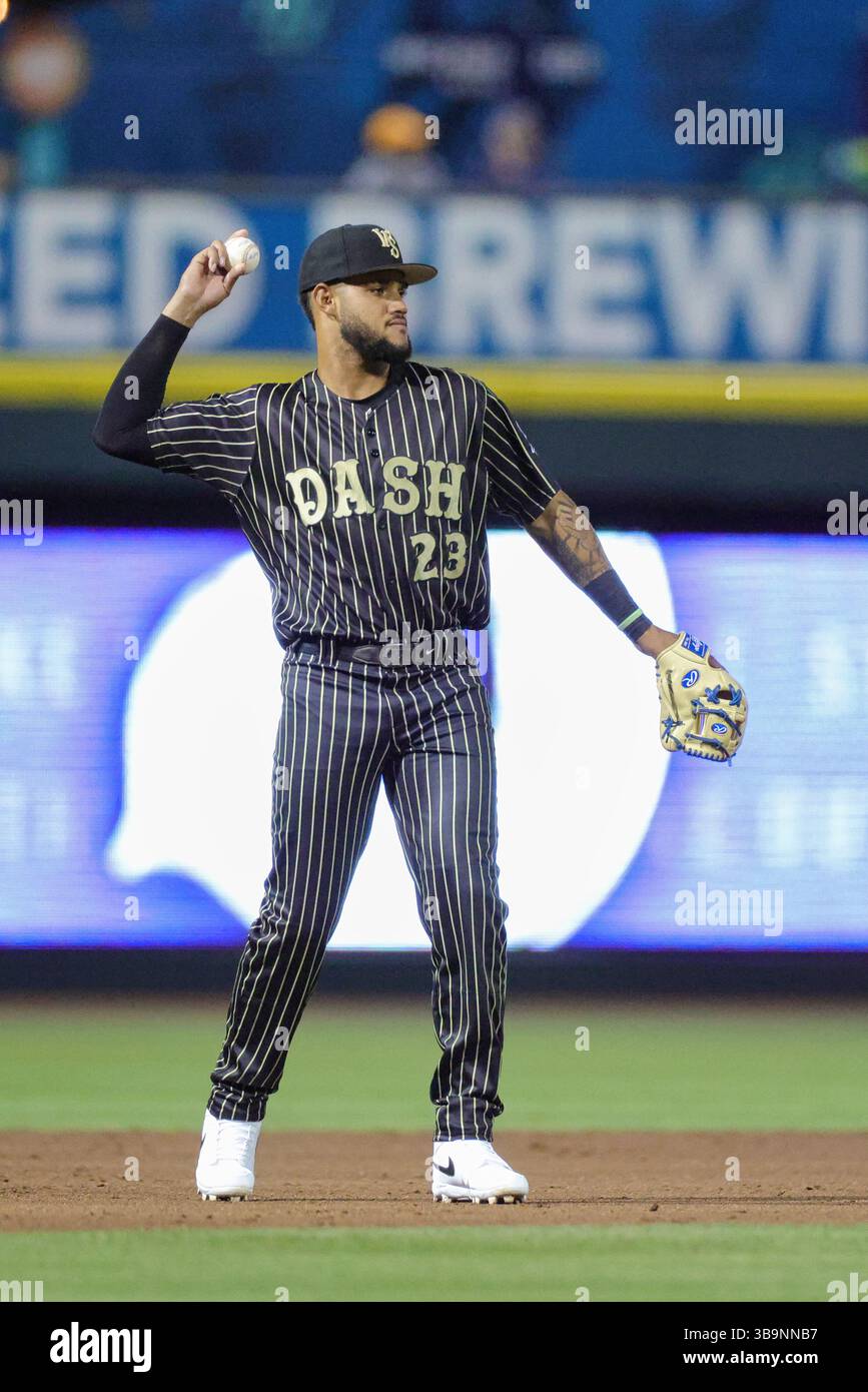 Winston-Salem, NC: Winston-Salem Dash third base Arxy Hernandez (23 ...