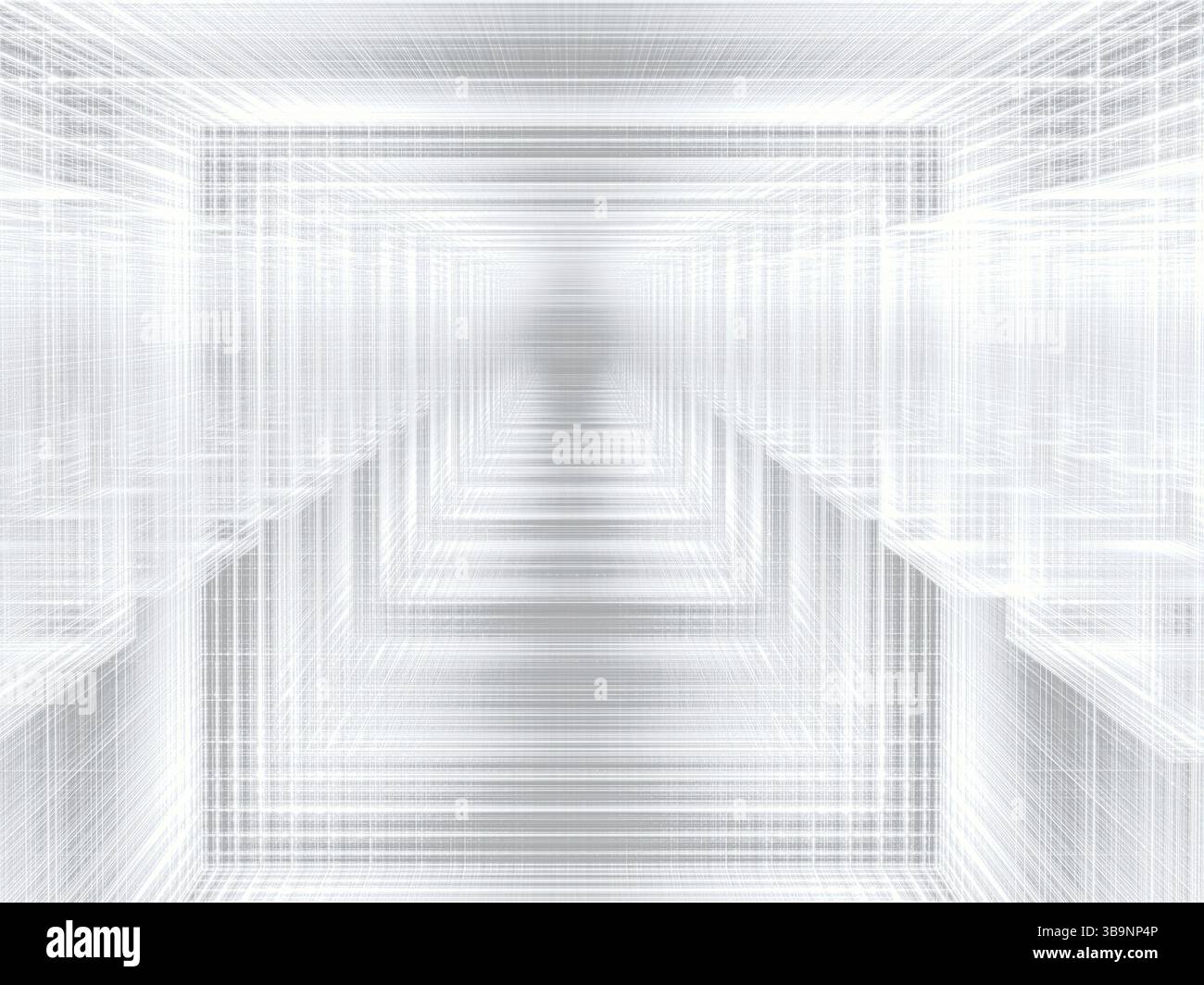 White background. Abstract futuristic portal - computer-generated 3d ...
