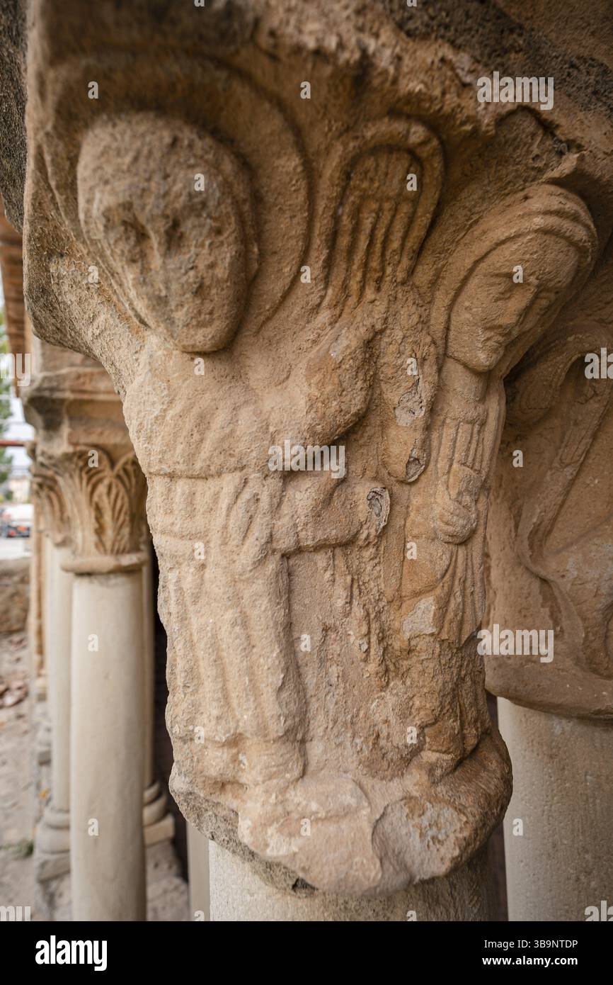 Virgin Mary and the Archangel Saint Gabriel in frontal position, Church ...
