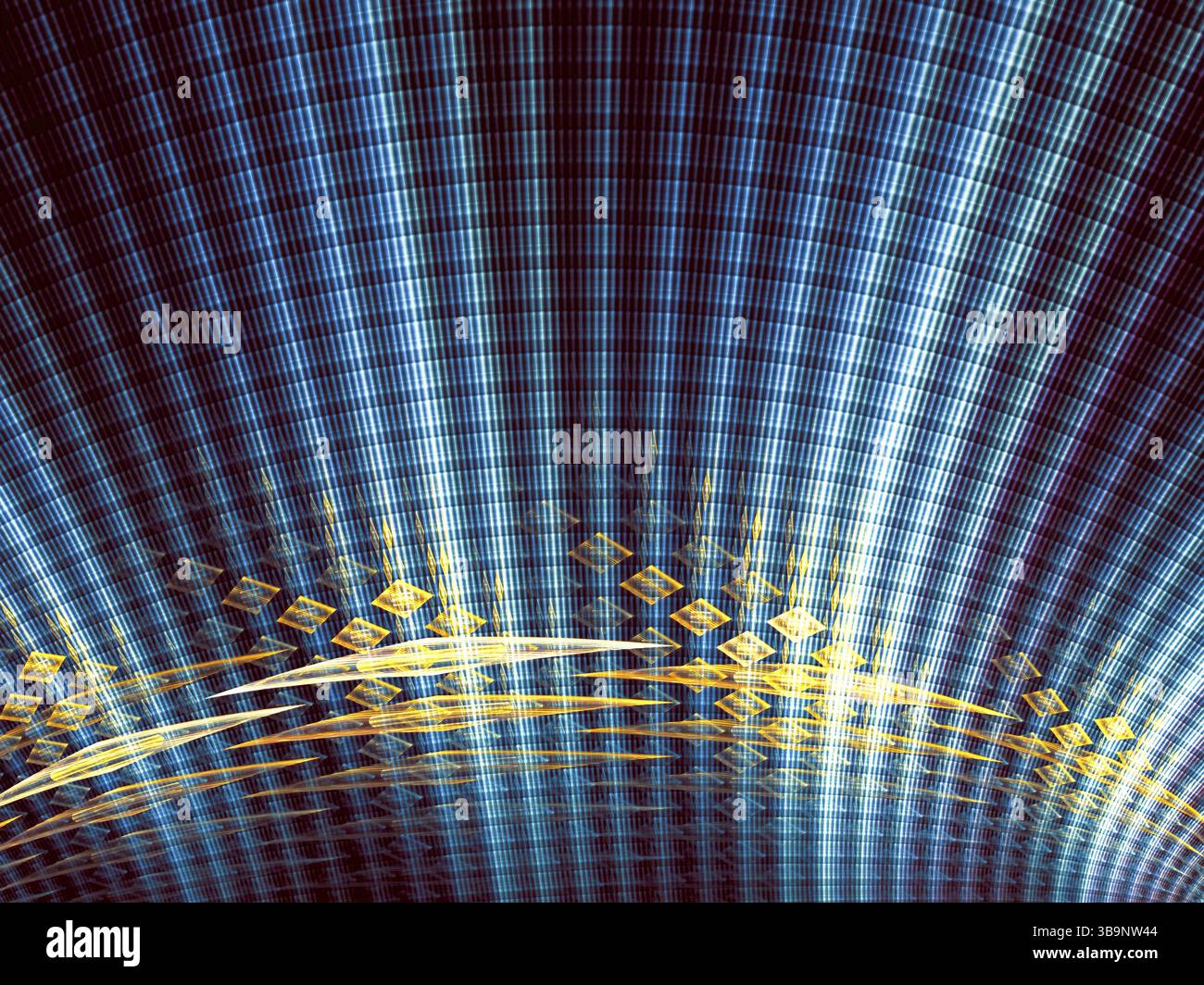 Abstract tech background - computer-generated image. Fractal art ...