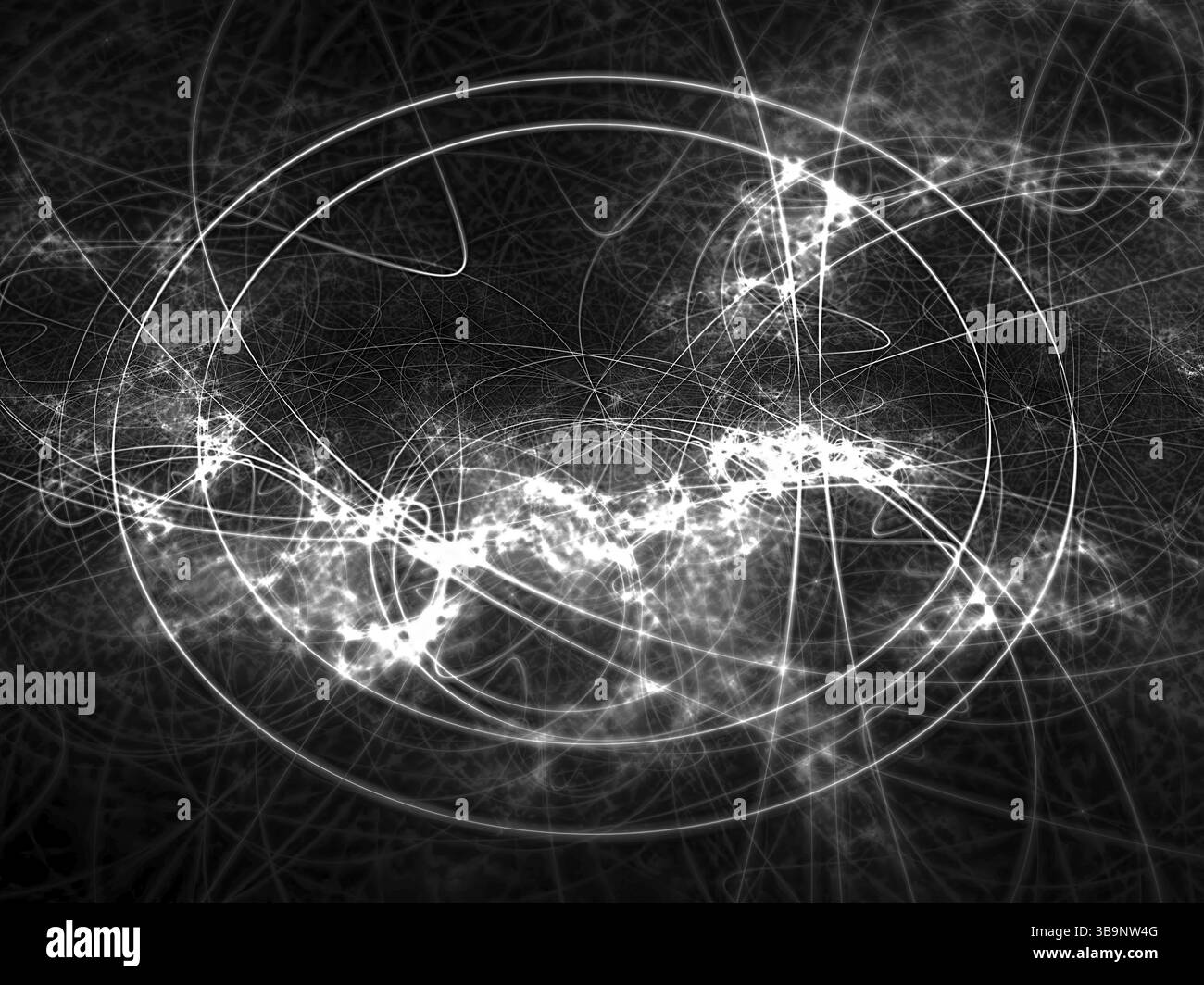 Technology disk - abstract computer-generated image. Fractal background ...