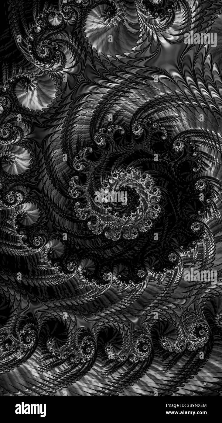 Abstract lacy spiral computer hi-res stock photography and images - Alamy