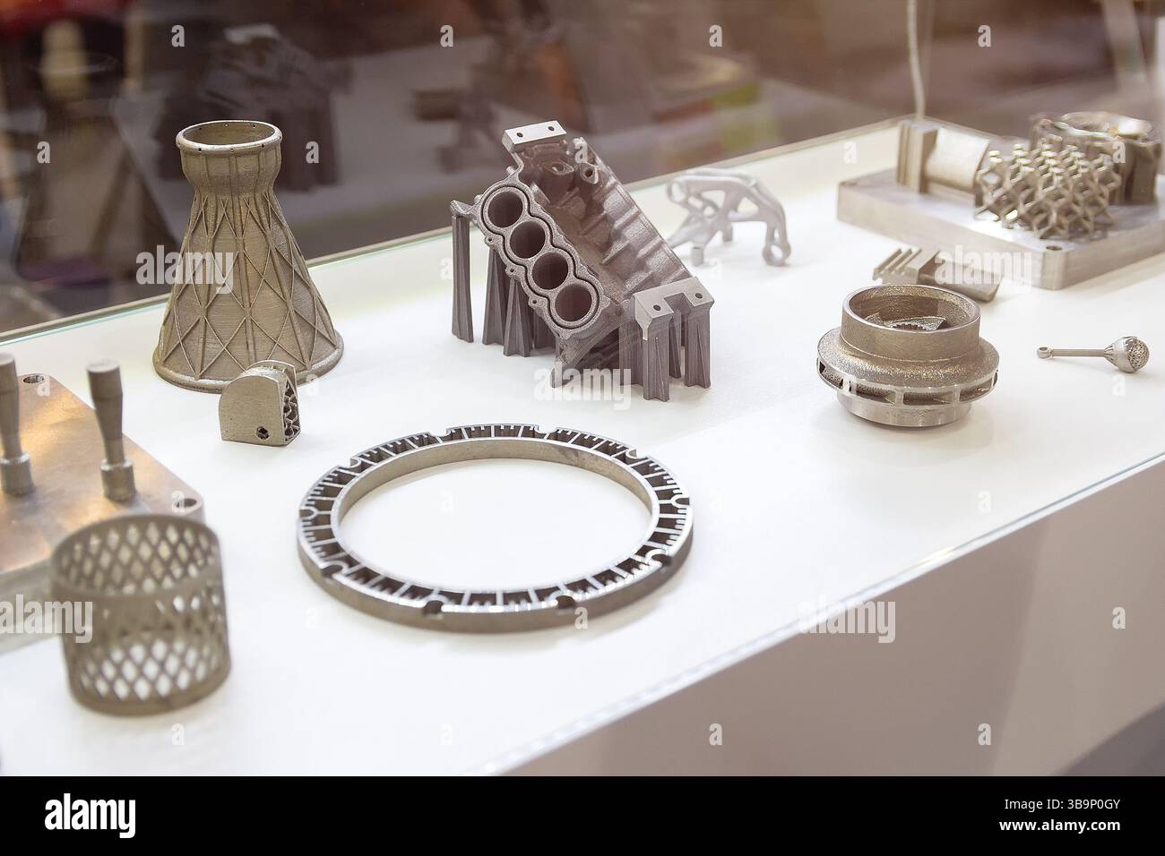 Samples produced by printing a 3D printer from a metal powder ...