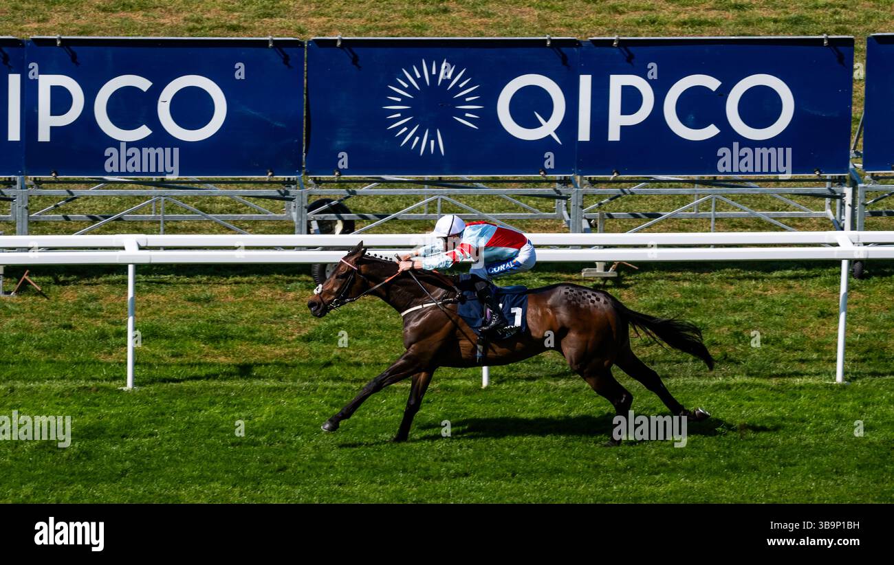 Ascot, UK, Saturday 10th May 2025; Night Breeze and jockey David ...