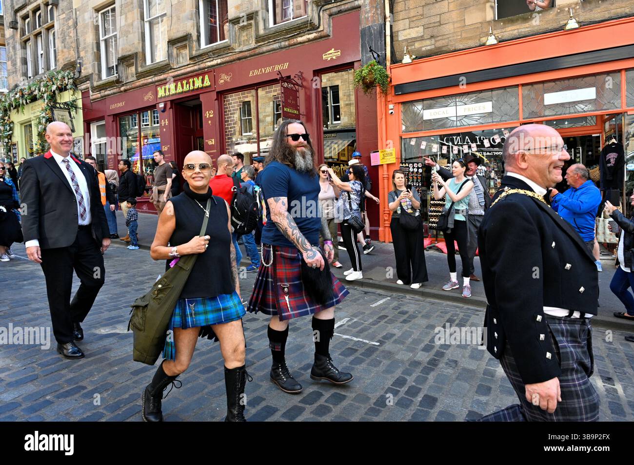 Edinburgh, Scotland, UK. 10th May 2025. Tartan Parade, the inaugural ...