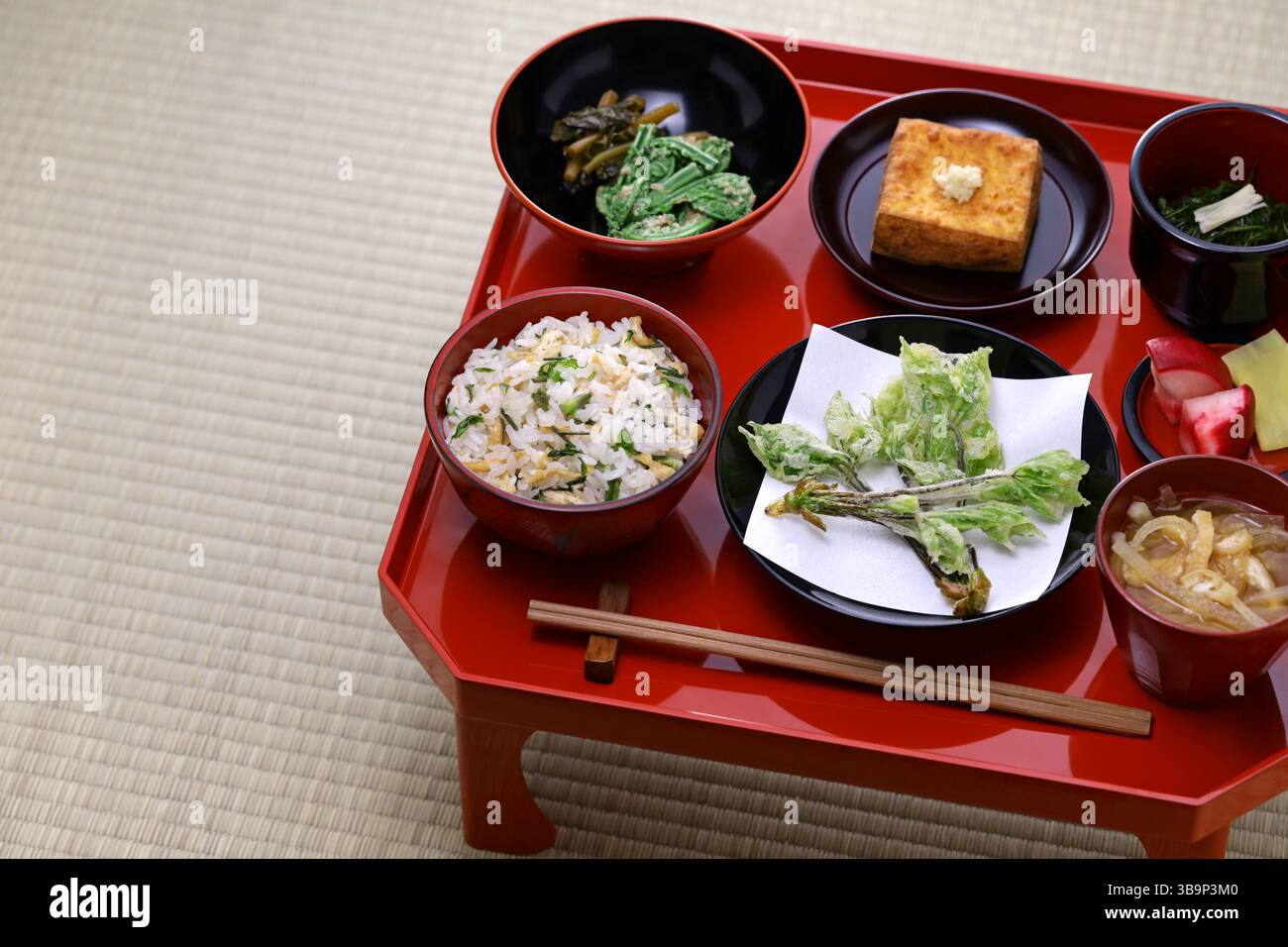 Shojin ryori, traditional Japanese buddhist cuisine Stock Photo - Alamy