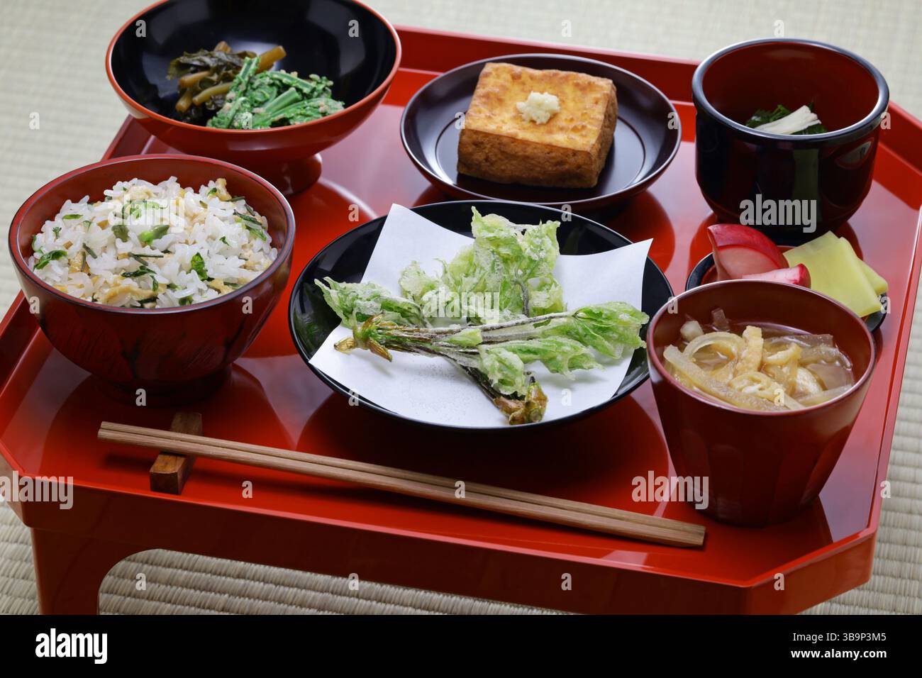 Shojin ryori, traditional Japanese buddhist cuisine Stock Photo - Alamy