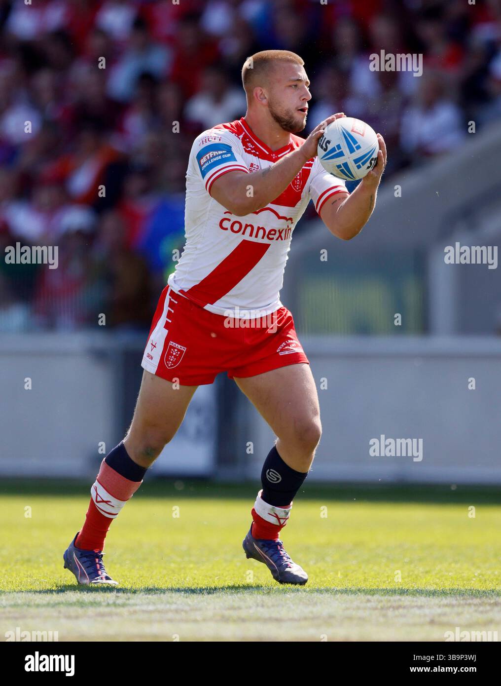 Hull KR's Mikey Lewis during the Betfred Challenge Cup semi final match ...