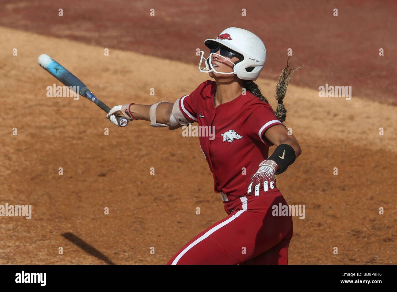ATHENS, GA - MAY 09: Arkansas outfielder Reagan Johnson (23) watches ...