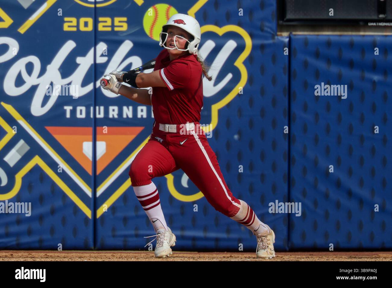 ATHENS, GA - MAY 09: Arkansas utility Raigan Kramer (1) watches the ...