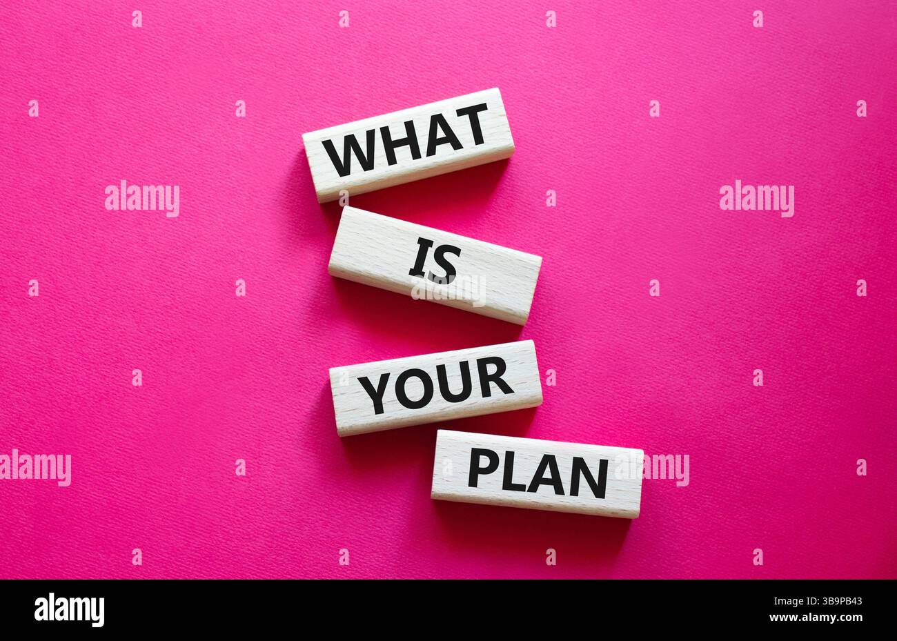 What is your plan symbol. Concept words What is your plan on wooden ...