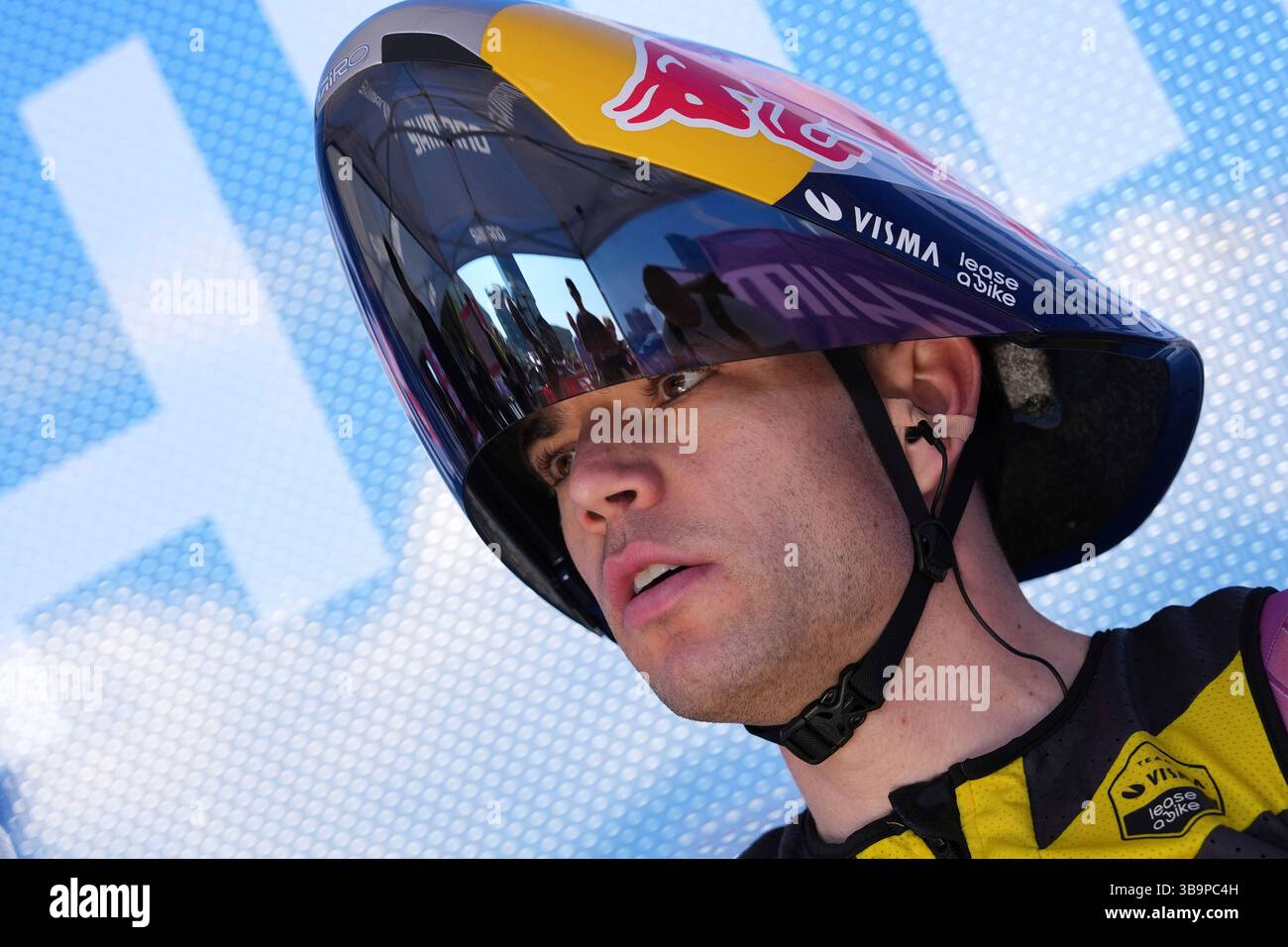 Belgium's Wout van Aert during the time trial stage 2 of the Giro d ...