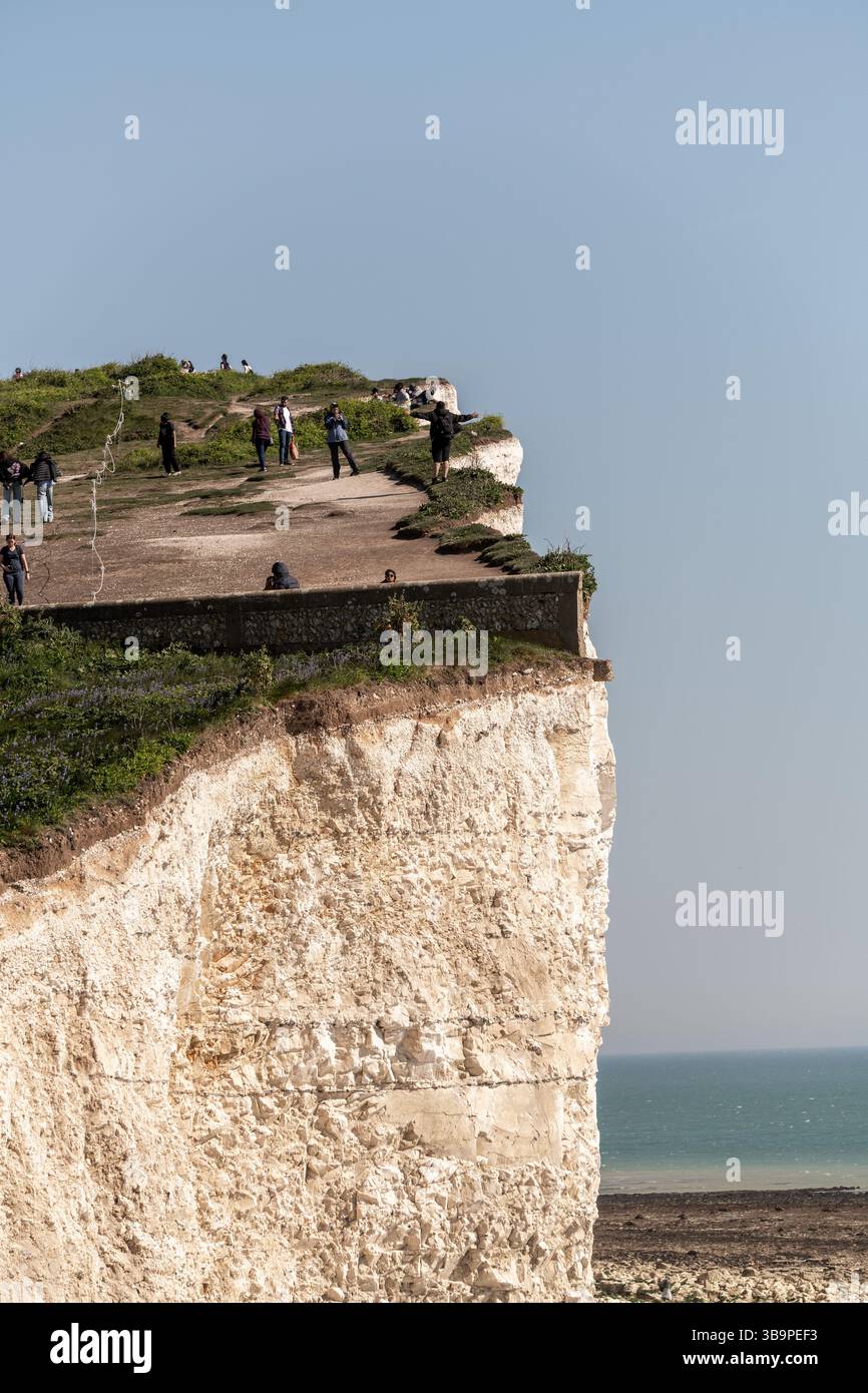 Birling Gap, East Sussex, UK. 10th May, 2025. Droves of tourists flock ...