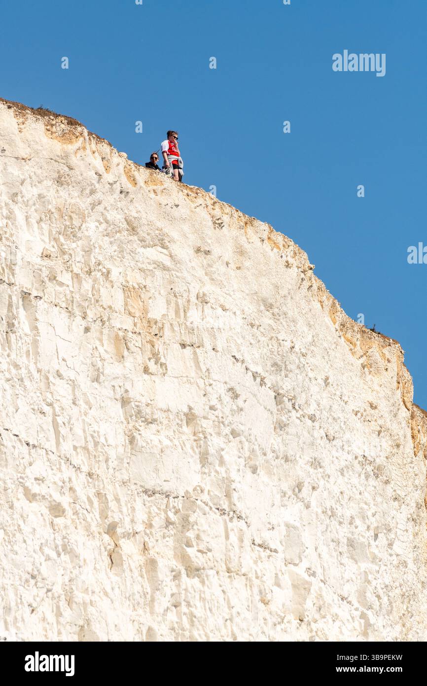 Birling Gap, East Sussex, UK. 10th May, 2025. Droves of tourists flock ...